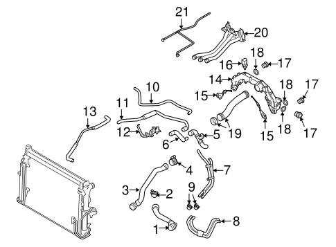 Radiator & Components for 2004 Porsche Cayenne | Sunset Porsche Parts