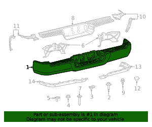 2019-2021 Ram Bumper Face Bar 68576316AA | TascaParts.com