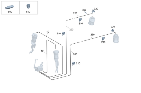 Line Routing with Air Suspension for 2025 Mercedes-Benz E350 | Mercedes ...