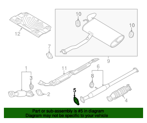 28751-2B200 - Exhaust Pipe To Manifold Gasket 2009-2019 Kia | Kia.Parts ...