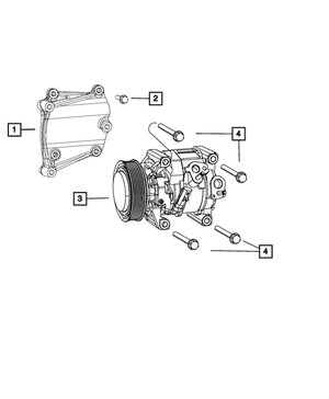 2014-2022 Mopar A/C Compressor Bracket 4627487AA | Mopar eStore