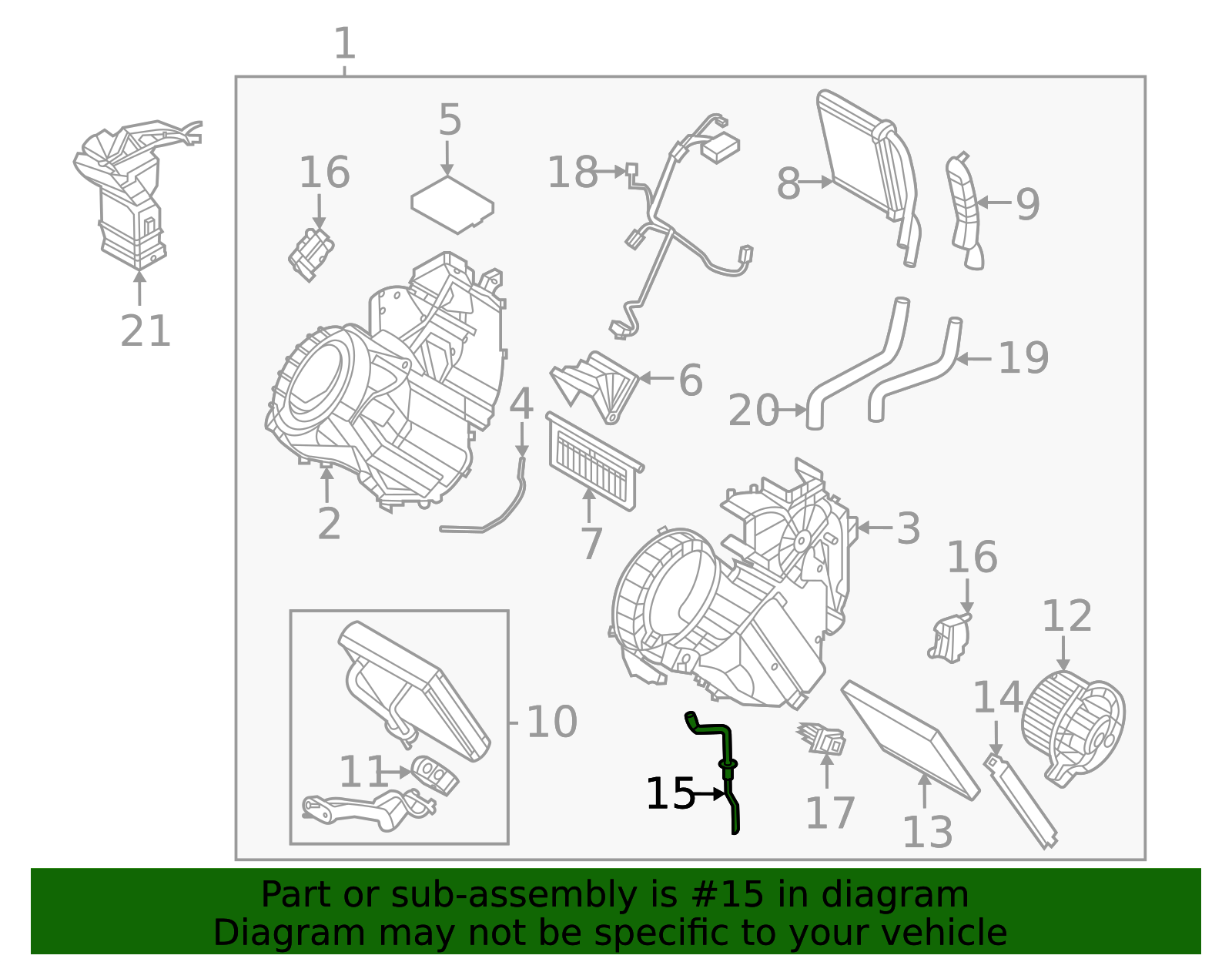 97913-R0000 - A/C Evaporator Drain 2022-2025 Kia Carnival | Kia.Parts Store