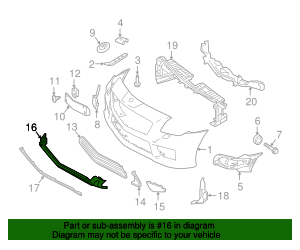 172-885-12-65 - Bumper Cover Support Rail 2017-2020 Mercedes-Benz ...