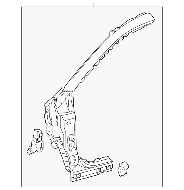 2019-2022 Toyota Hinge Pillar 61020-0R020 | Lithia Toyota Parts