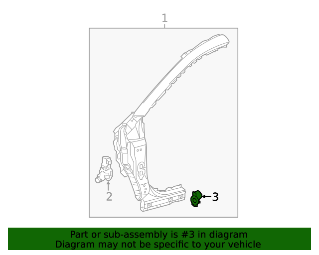 53821-0R040 - Hinge Pillar Bracket 2019-2024 Toyota | Ourisman Toyota Parts