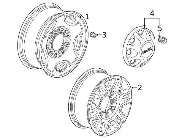 2020-2023 GM Wheel, Alloy 84742721 GM | GMPartsDirect.com