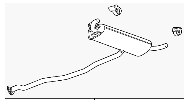 2020-2024 GM Muffler & Pipe Assembly 60006570 | Paradise GM Parts