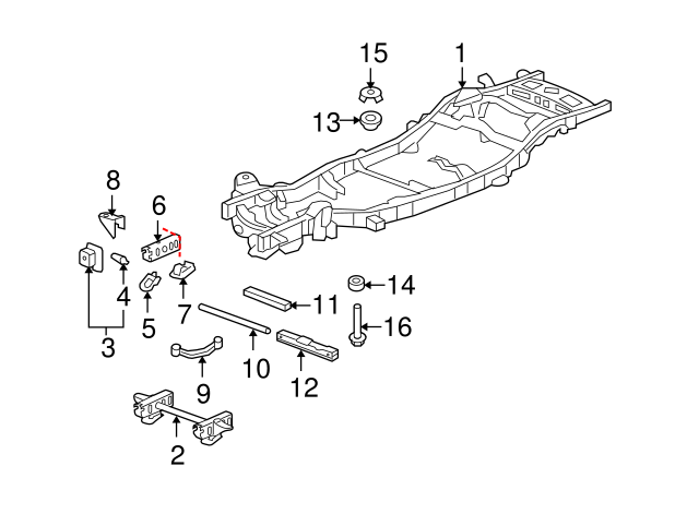 2007-2014 GM Front Frame Kit 15790389 | TascaParts.com