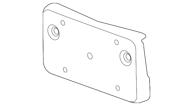 2019-2023 Cadillac XT4 Black Front License Plate Bracket 84391459 GM ...