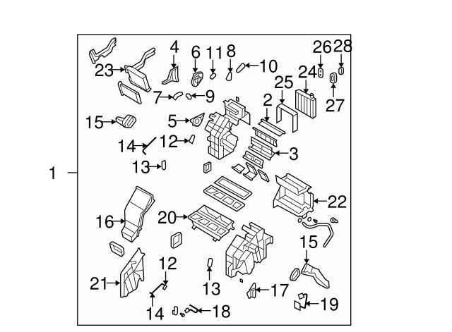 2007-2009 Hyundai Santa Fe Heater Core 97138-2B000 | OEM Parts Online