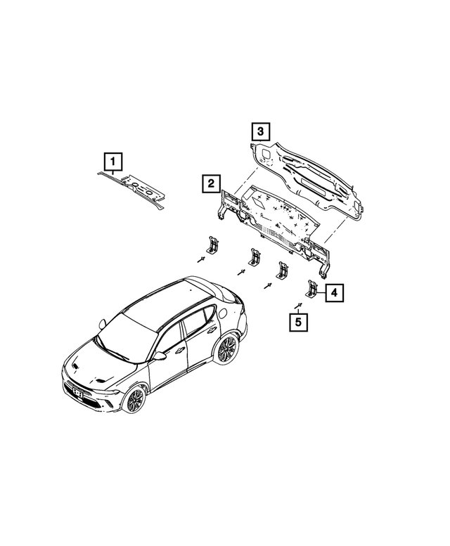 2023-2024 Dodge Hornet Rear Closure Panel 68610036AA | Canada Mopar ...