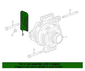 2013-2015 Chevrolet Secondary Air Injection Pump Inlet Hose Bracket ...