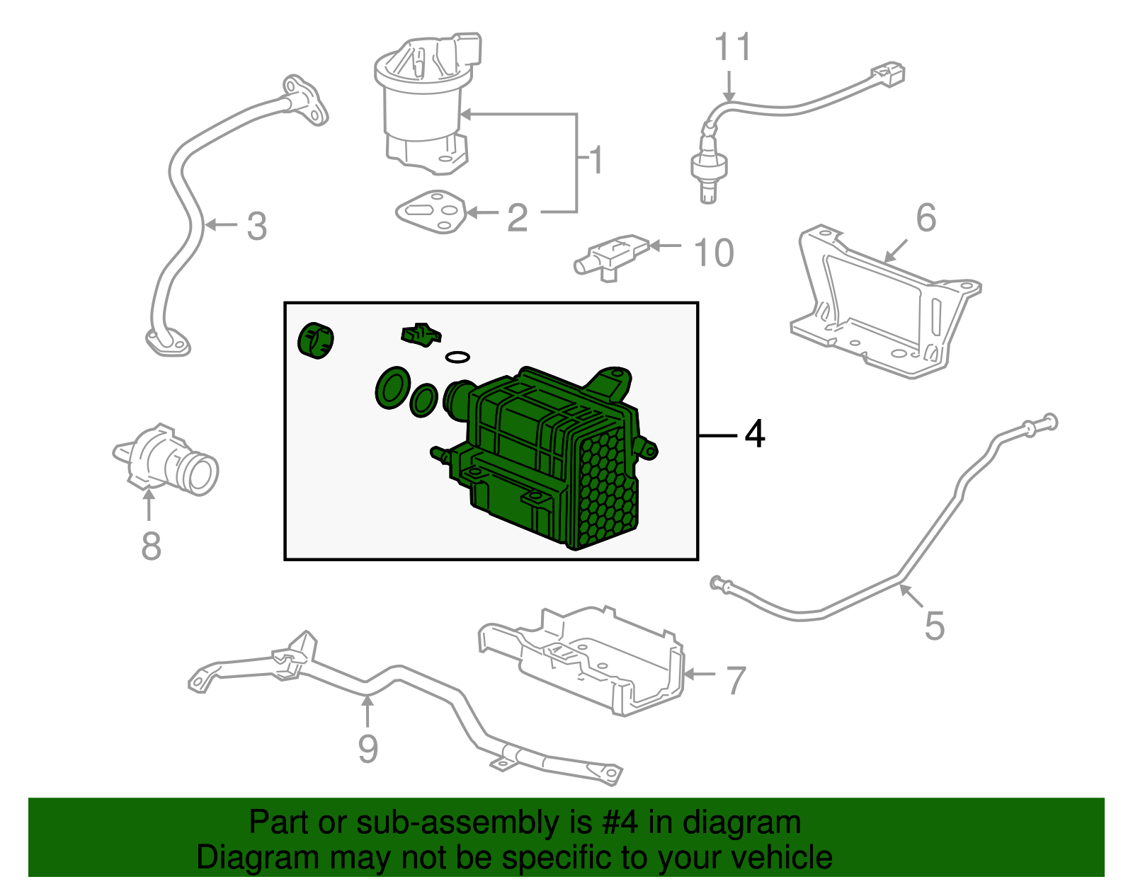 17011-SNA-A02 - 2006-2011 Honda Civic - Canister Assembly | Honda Car ...