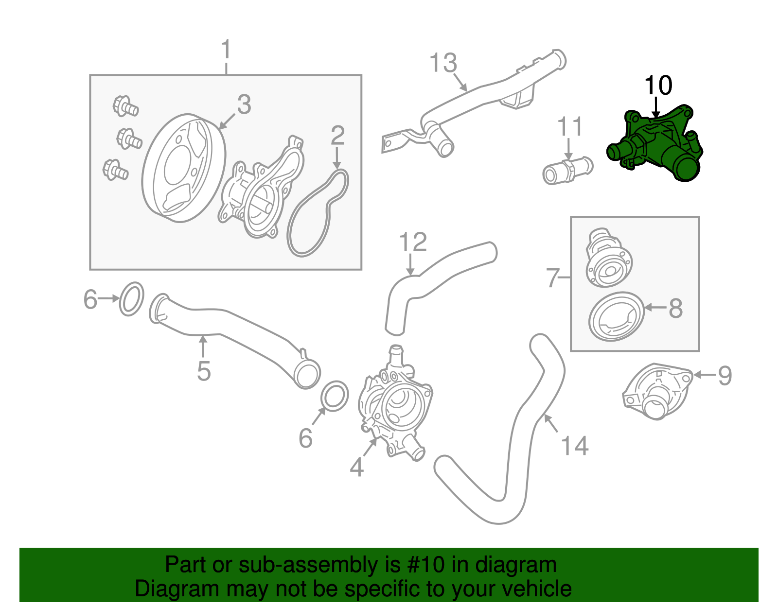 19315-R1A-A00 - 2012-2016 Honda - Cover Water Outlet | Honda Parts Guys