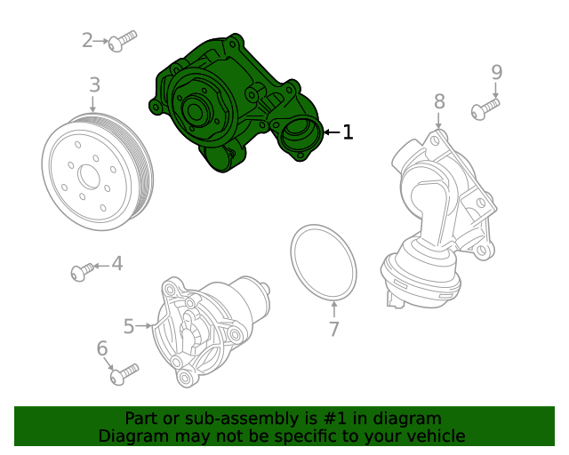 06M-121-013-D - Water Pump 2018-2023 Audi | Audi OEM Parts