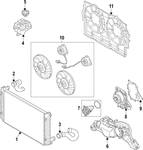 Cooling System for 2019 Audi Q7 | European OEM Parts Direct