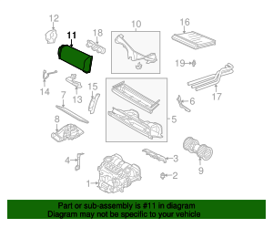 2003-2012 Land Rover Range Rover Evaporator Core JQB000160 | OEM Parts ...