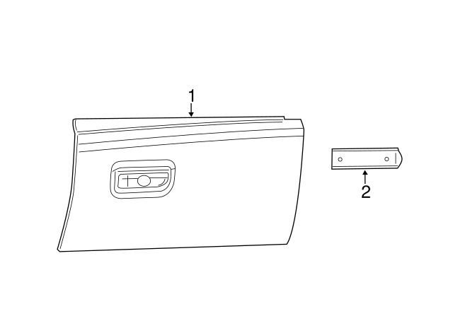 2011-2024 Dodge Durango Glove Box Door 7EH07DX9AA | Mopar Parts Canada