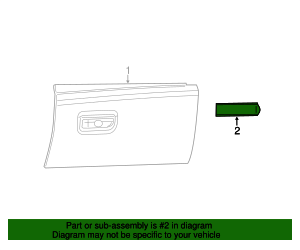 2011-2021 Mopar Glove Box Support 68086496AF | TascaParts.com