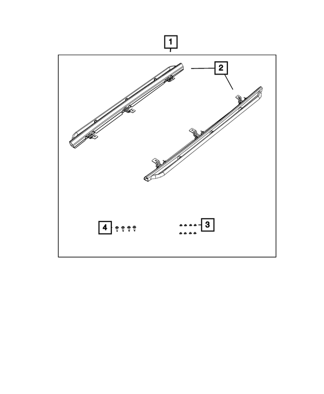 2016-2018 Jeep Body Side Sill, Right 68309746AB | Mopar eStore