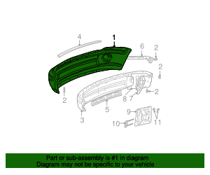 2003-2005 Dodge Bumper Cover 5073001AF | TascaParts.com