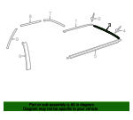 2015-2017 Toyota Camry Frame Molding 75766-06030 | Toyota Parts Center