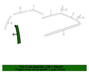 2015-2017 Toyota Camry Applique 75761-06140 | Toyota Parts Center