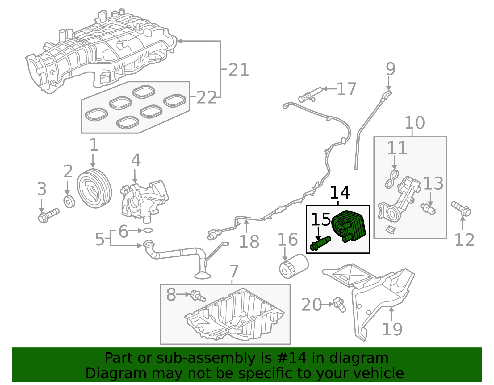 ML3Z-6A642-A - 2021-2024 Ford - Oil Cooler | Ford OEM Parts Outlet