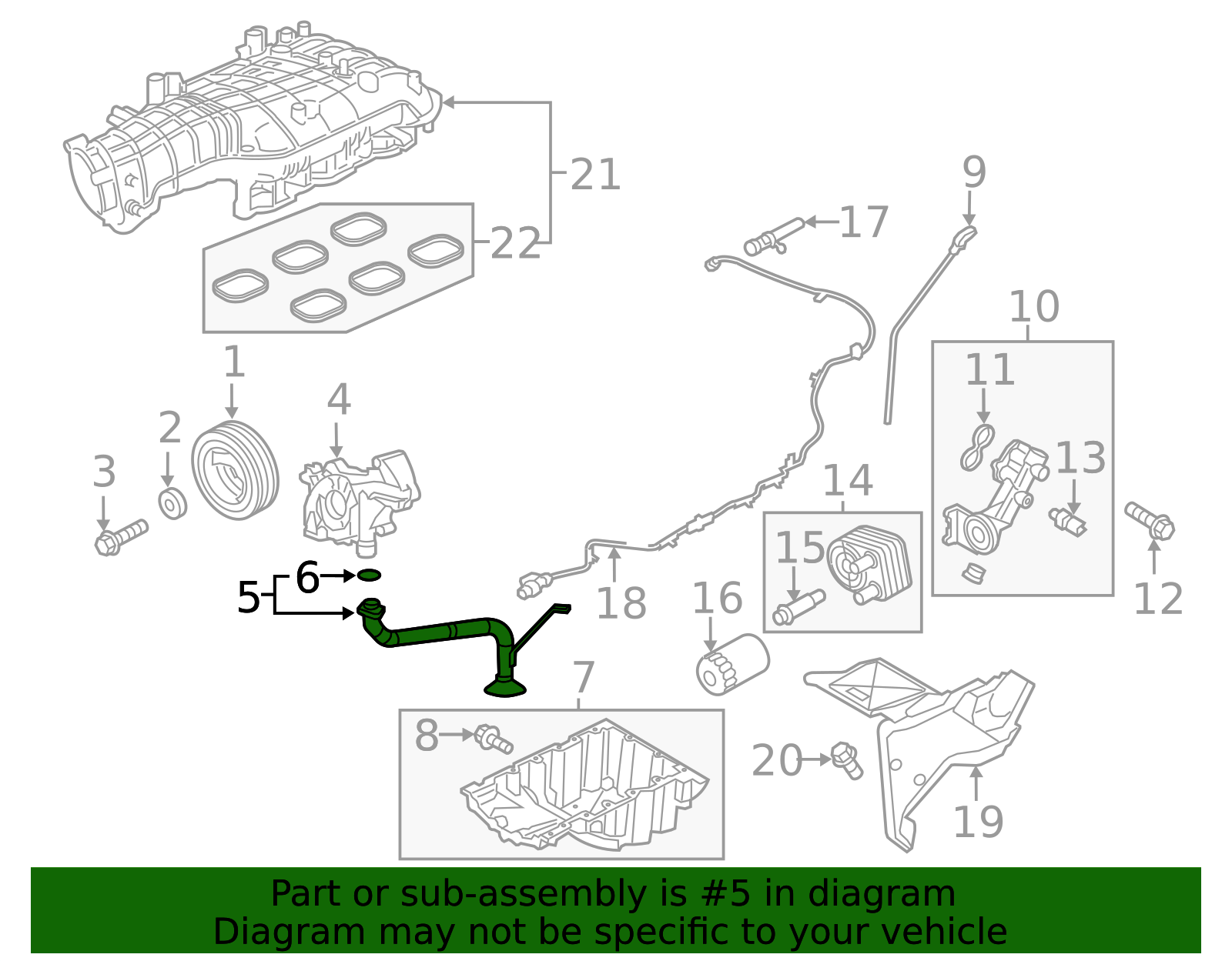 Genuine OEM Ford Part - Oil Pick-Up LK4Z-6622-B | Genuine OEM Ford ...