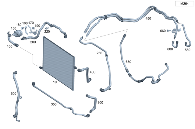205-500-58-00 - Coolant Pipe 2019-2021 Mercedes-Benz C300 | Mercedes-Benz USA Parts