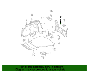 1988-2011 Mercedes-Benz Rear Panel Trim Rivet 124-990-07-92-9C75 | MB ...