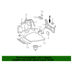 1988-2011 Mercedes-Benz Rear Panel Trim Rivet 124-990-07-92-9C75 | MB ...