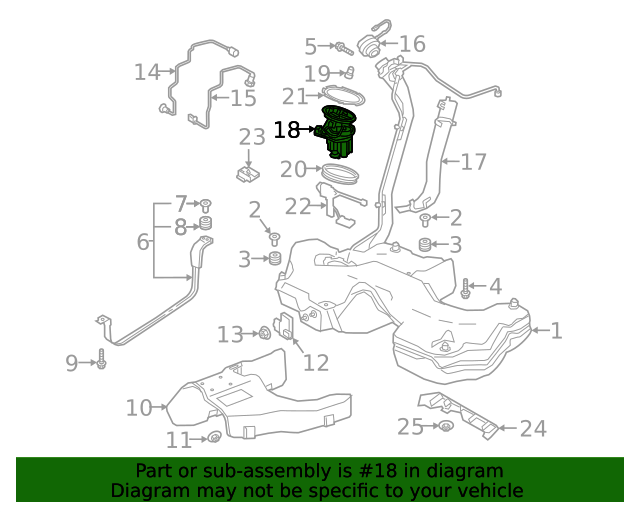 8W0-919-087-K - Fuel Pump Assembly 2017-2022 Audi | Audi OEM Parts