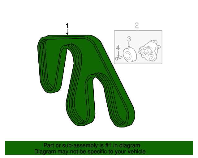 90916-02585 Serpentine Belt - Toyota | Mike Calvert Toyota Parts
