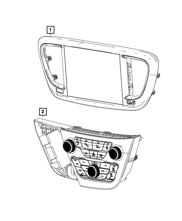 2022-2024 Chrysler Vehicle Feature Controls Center Stack 68608631AB ...