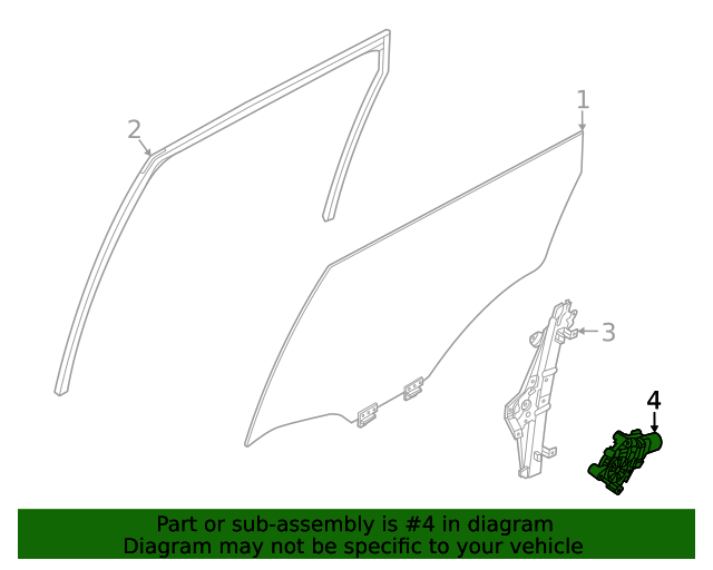 80731-6RR0A - Power Window Motor 2021-2023 Nissan Rogue ...