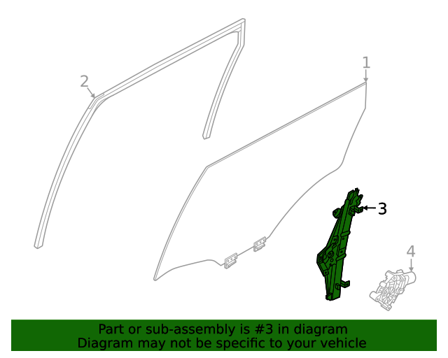 2021-2023 Nissan Rogue Window Regulator 82720-6RR0A | OEM Parts Online
