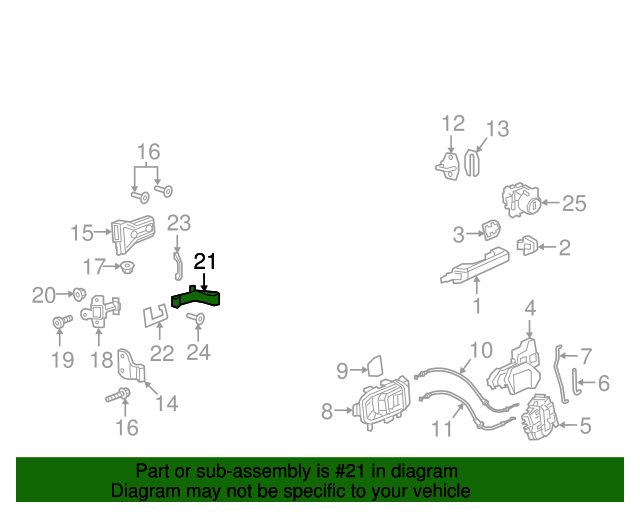 2018-2021 Jeep Check Strap 68349628AC | TascaParts.com