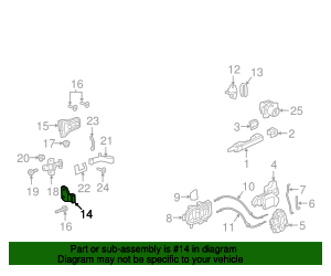 68297677AC - Body Half Hinge Left - 2018-2021 Mopar | Mopar Parts Canada
