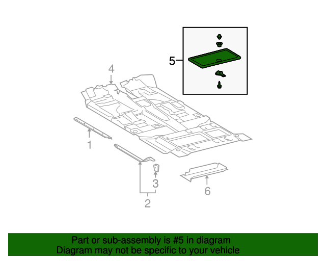 58480-0C020-E3 - Hole Cover - 2006 Toyota Tundra | OEM Genuine Toyota Parts