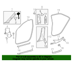 62217-24020 - Body A-Pillar Trim Panel Clip (Front) - 2018-2021 Toyota ...