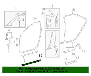 67912-06130 - Scuff Plate - 2018-2023 Toyota | OEM Genuine Toyota Parts