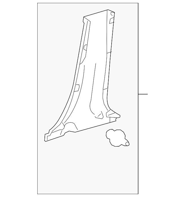 2018-2023 Toyota Camry Lower Center Pillar Trim 62413-06190-B0 | Toyota ...