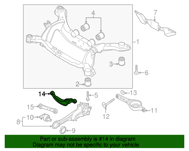 31406747 - Upper Control Arm 2007-2018 Volvo | AutoNationParts.com