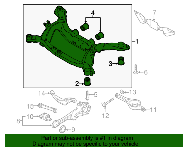 2011-2018 Volvo Cross-Member 31476644 | TascaParts.com