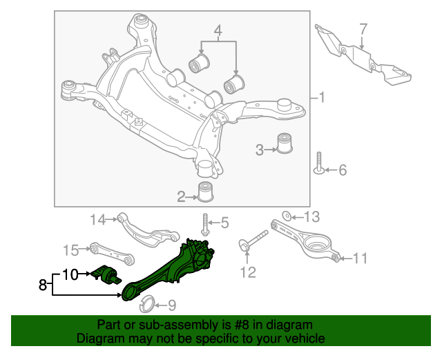 31476203 - Trailing Arm 2013-2018 Volvo | My Swedish Parts