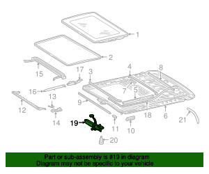 203-820-31-42 - Sunroof Motor 2001-2011 Mercedes-Benz | AutoNationParts.com