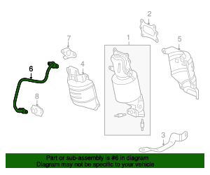 2008-2021 Honda Exhaust Gas Re-Circulation (Egr) Tube 18717-R70-A00 ...