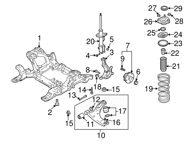2006-2013 Suzuki Strut Bearing 41741-78K00 | Suzuki Automotive Parts