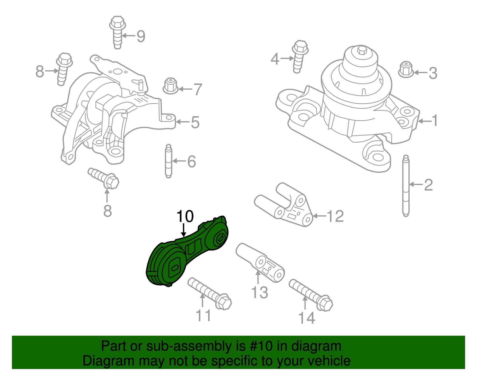 2011-2015 Ford Torque Arm DB5Z-6068-A | QuirkParts